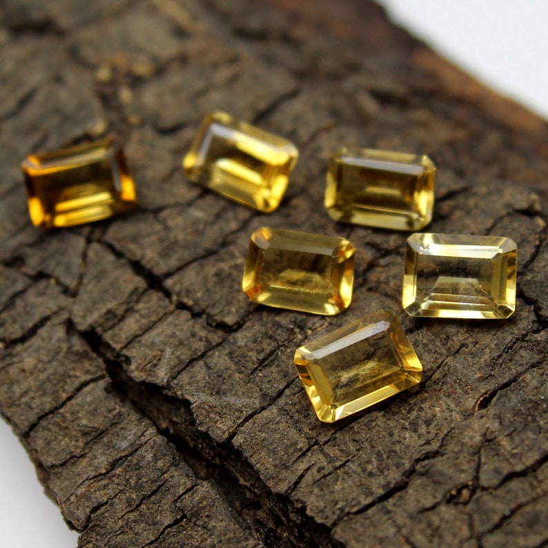 7x9mm Natural Yellow Citrine Stone Citrine Gemstone - Etsy