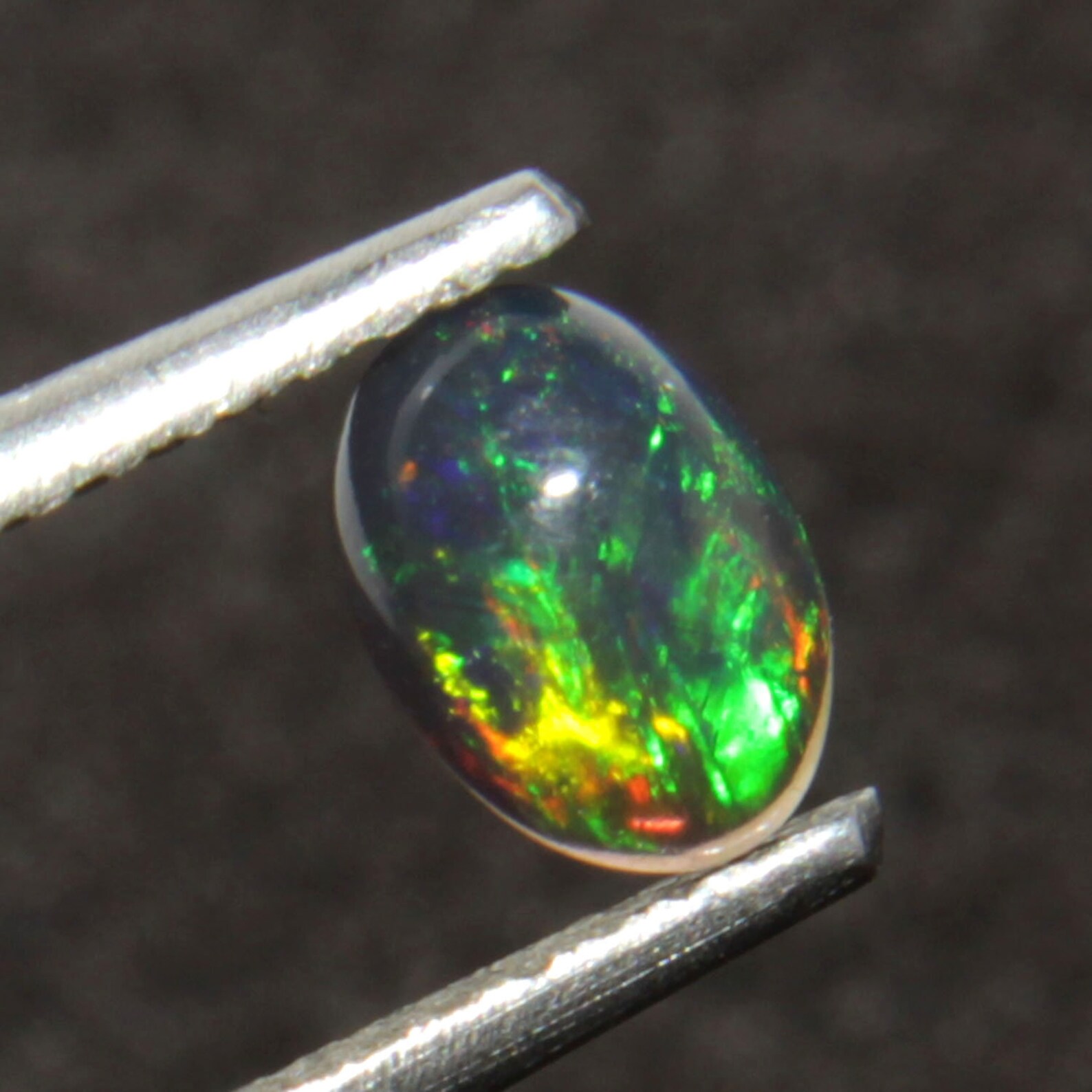 Natural Black Ethiopian Fire Opal-3x5 Mm Black Opal-black - Etsy