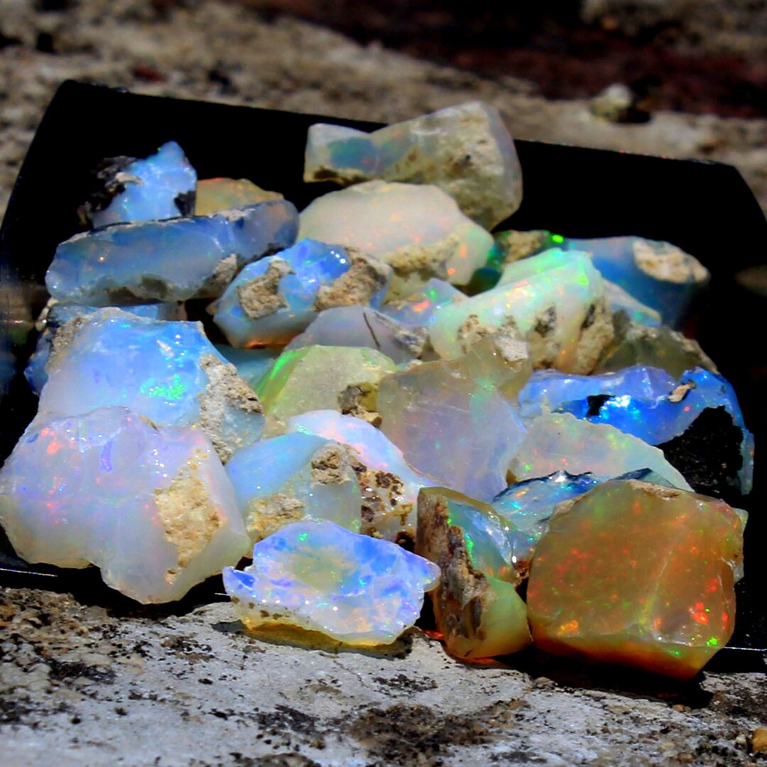 100 PCS, OPAL Raw Crystals, Bulk Raw Opal, Rough Opal Lot,welo Opal,aaa ...