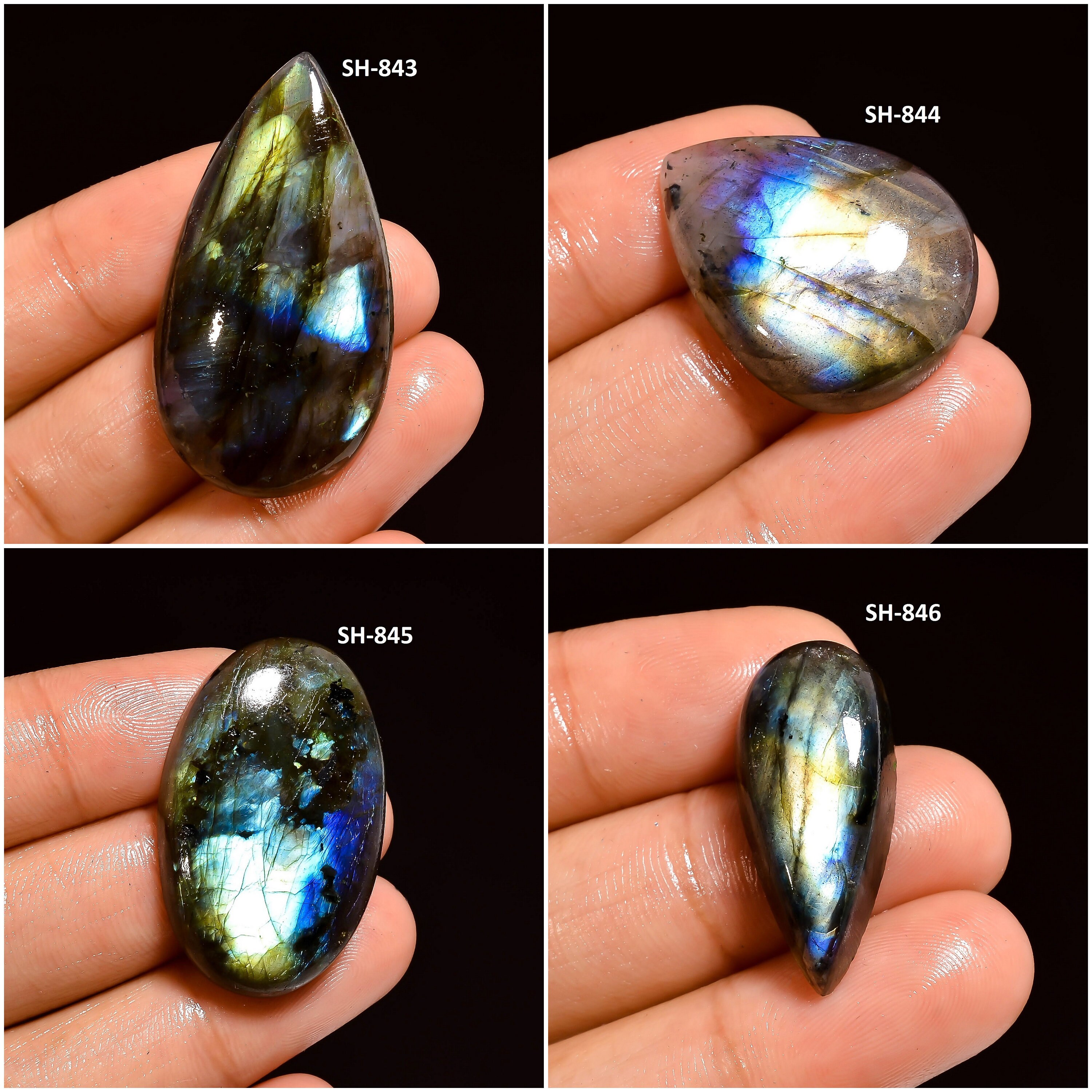 Beautiful Multi Fire Labradorite Mix Shape cabochon Loose | Etsy