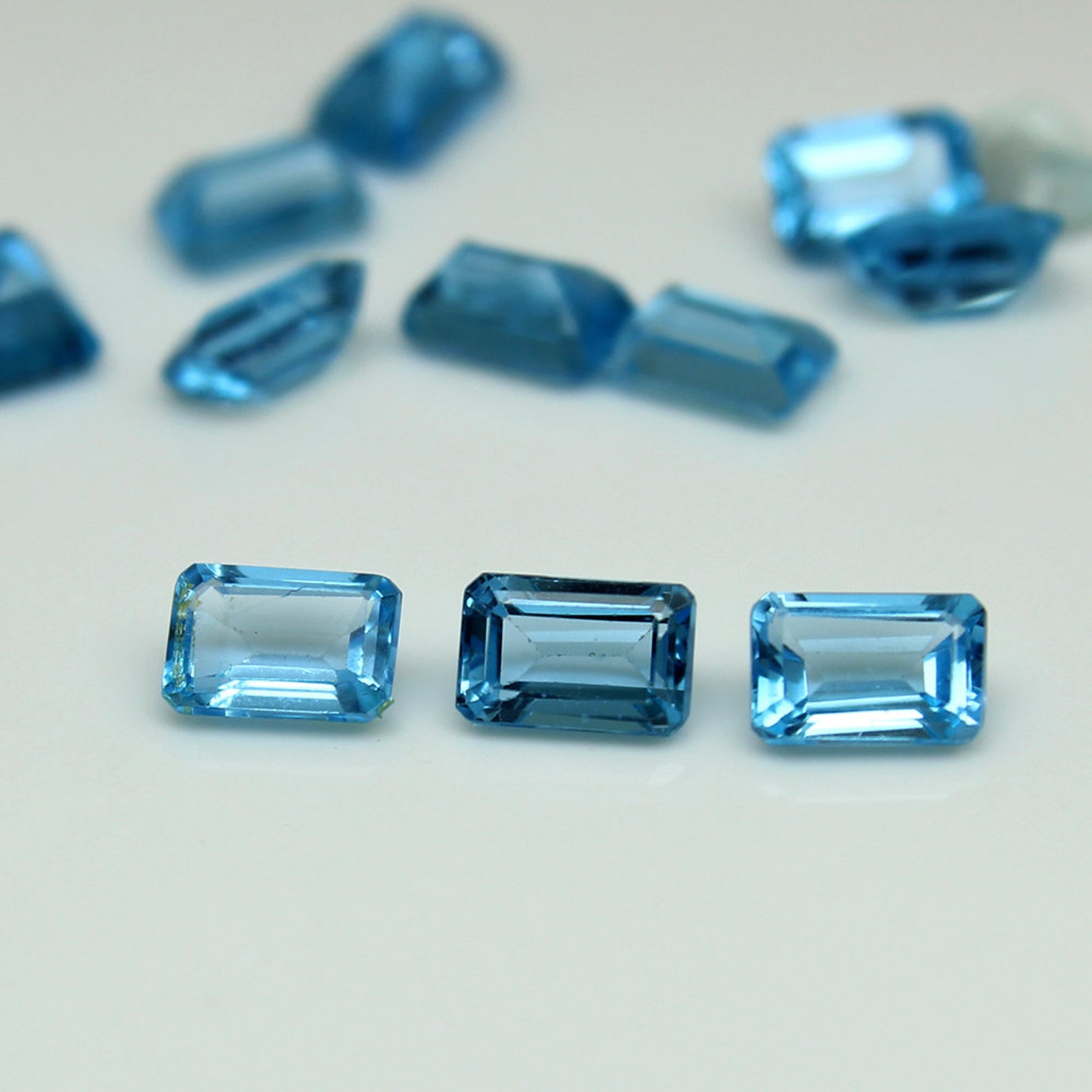 Natural Blue Topaz Swiss Blue Topaz Blue Topaz Blue - Etsy