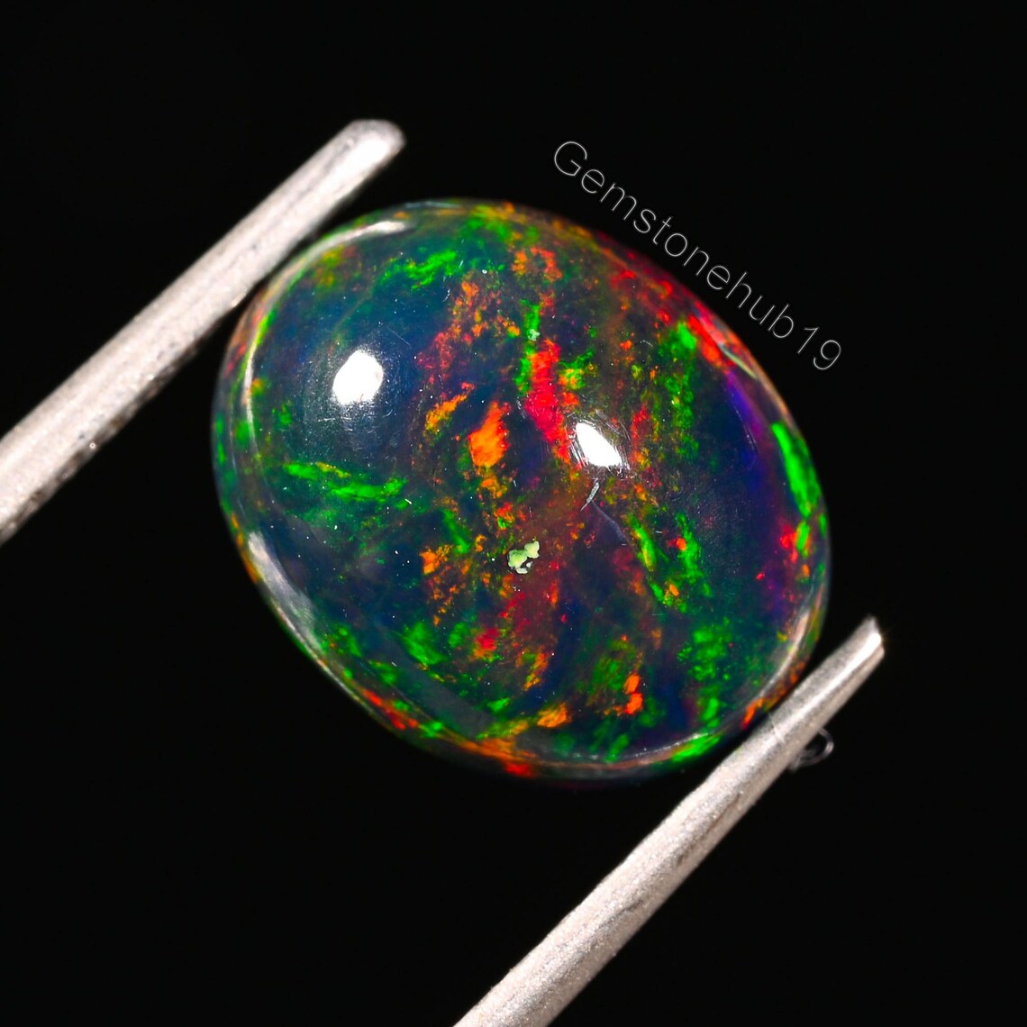 Opal,ethiopian Black Opal,opal Cabochon,jewelry Making Gemstone,multi ...