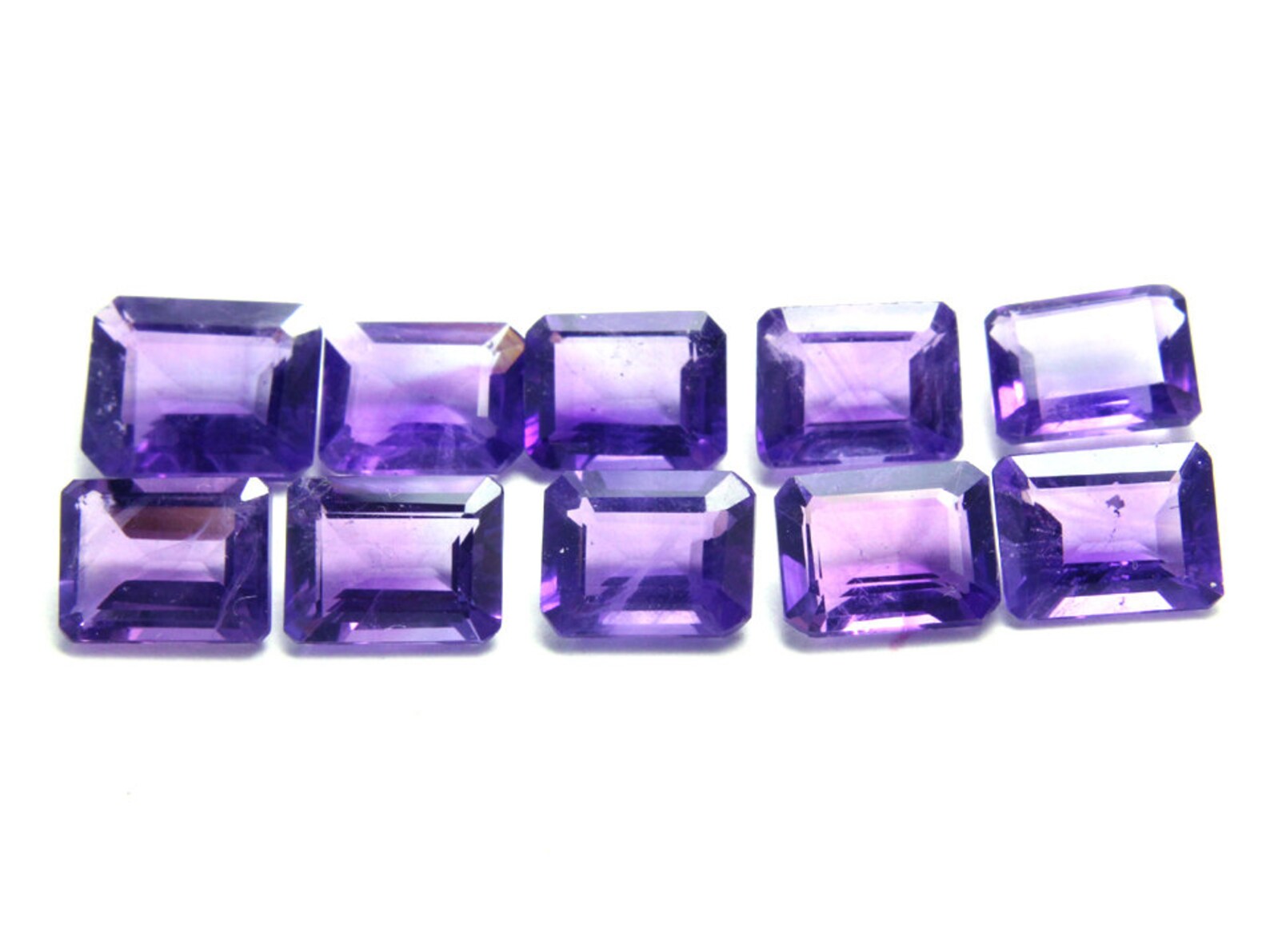 Natural Amethyst Gemstone Amethyst Octagon Lot Calibrated | Etsy