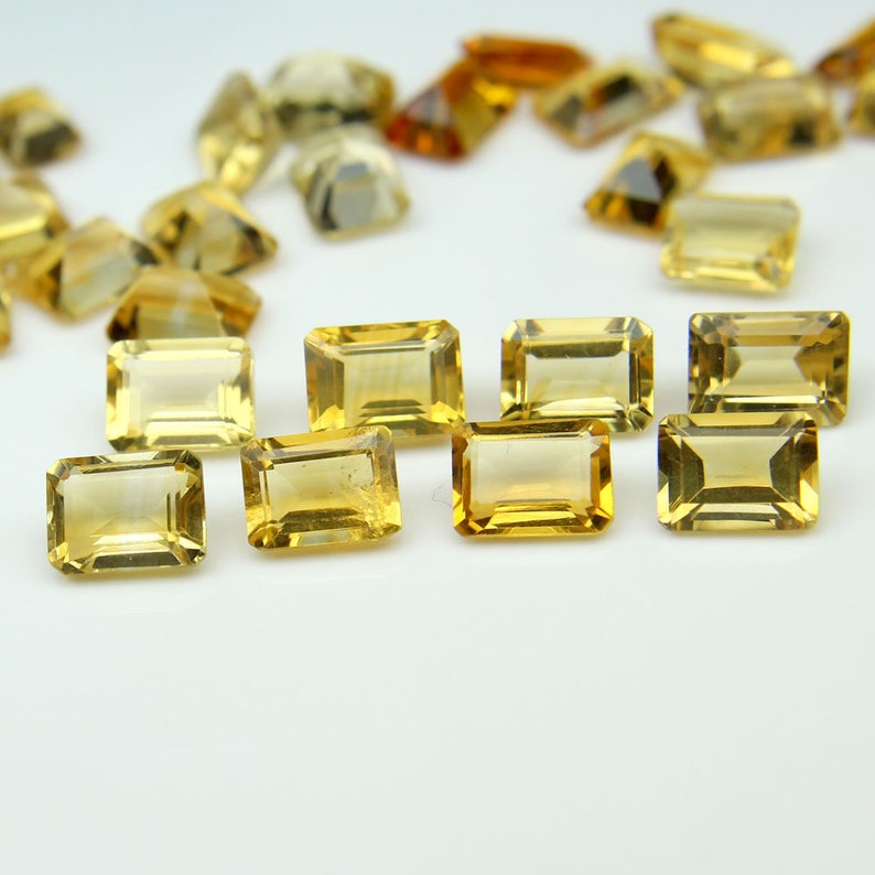 7x9mm Natural Yellow Citrine Stone Citrine Gemstone - Etsy