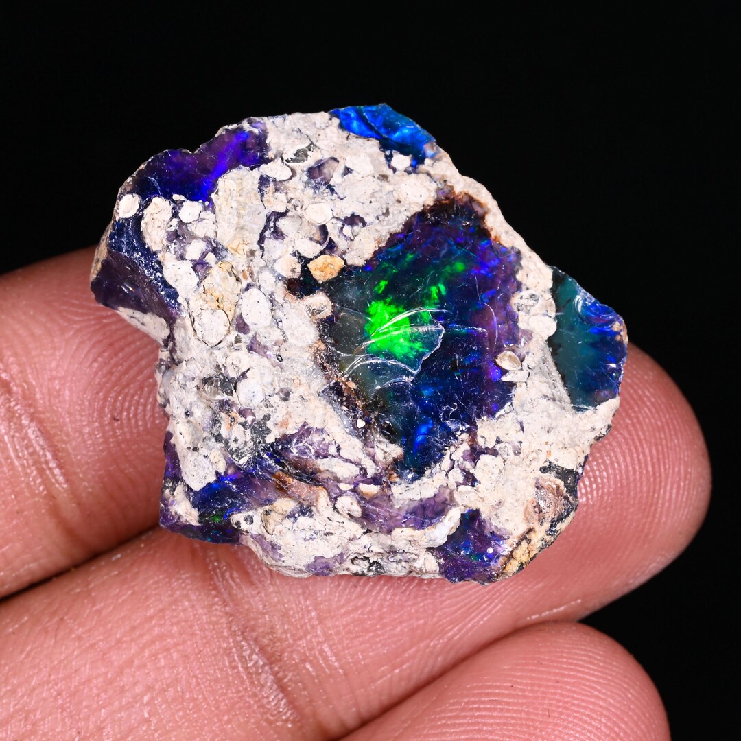 Opal, Black Opal Rough, Raw Black Opal, Flashy Fire Opal, Welo Fire ...