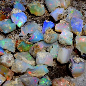 50 PCS, OPAL Raw Crystals, Bulk Raw Opal, Rough Opal Lot,welo Opal,aaa ...