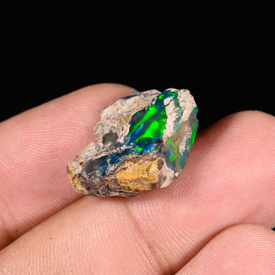 Opal Dry Rough, Ethiopian Black Opal Rough, Raw Black Opal, Black Opal ...
