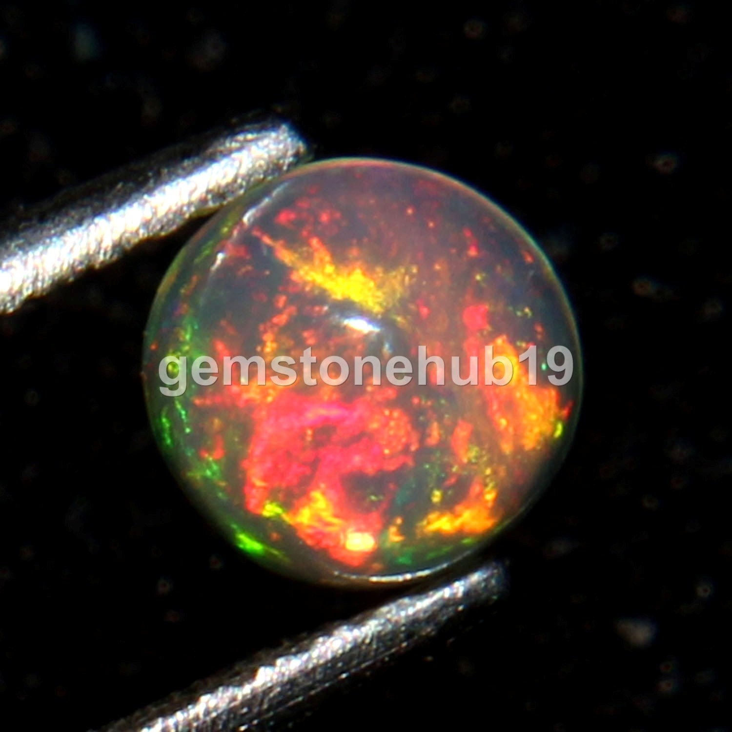 5x5 mm Round Opal-Natural Ethiopian Opal-Opal Cabochon-Genuine | Etsy