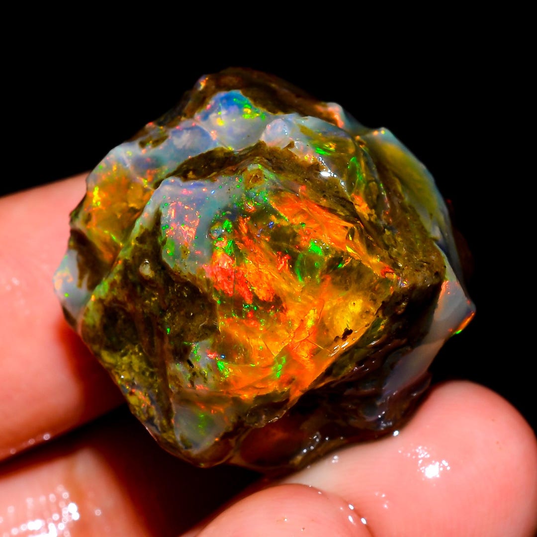 Opal,opal Rough,large Opal Rough,multi Fire Opal,opal Specimen, Big ...