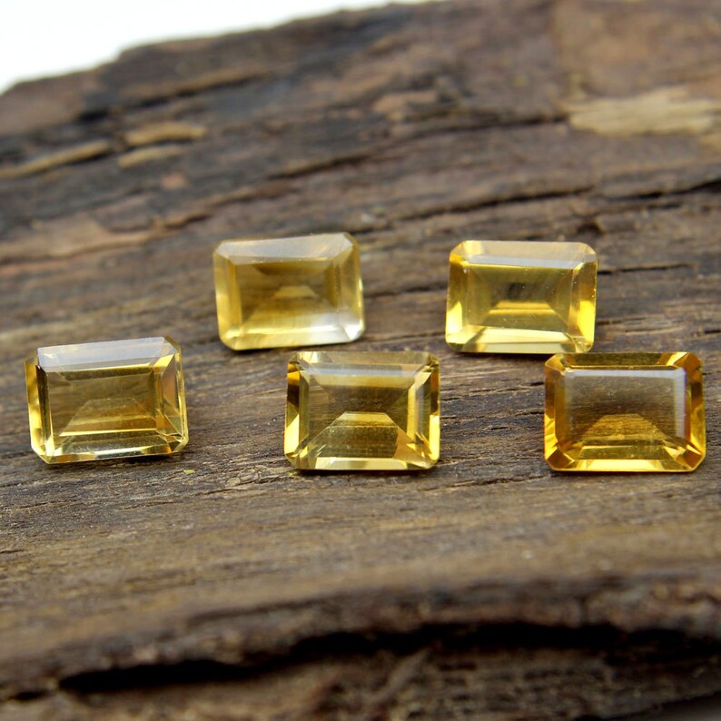 7x9mm Natural Yellow Citrine Stone Citrine Gemstone - Etsy