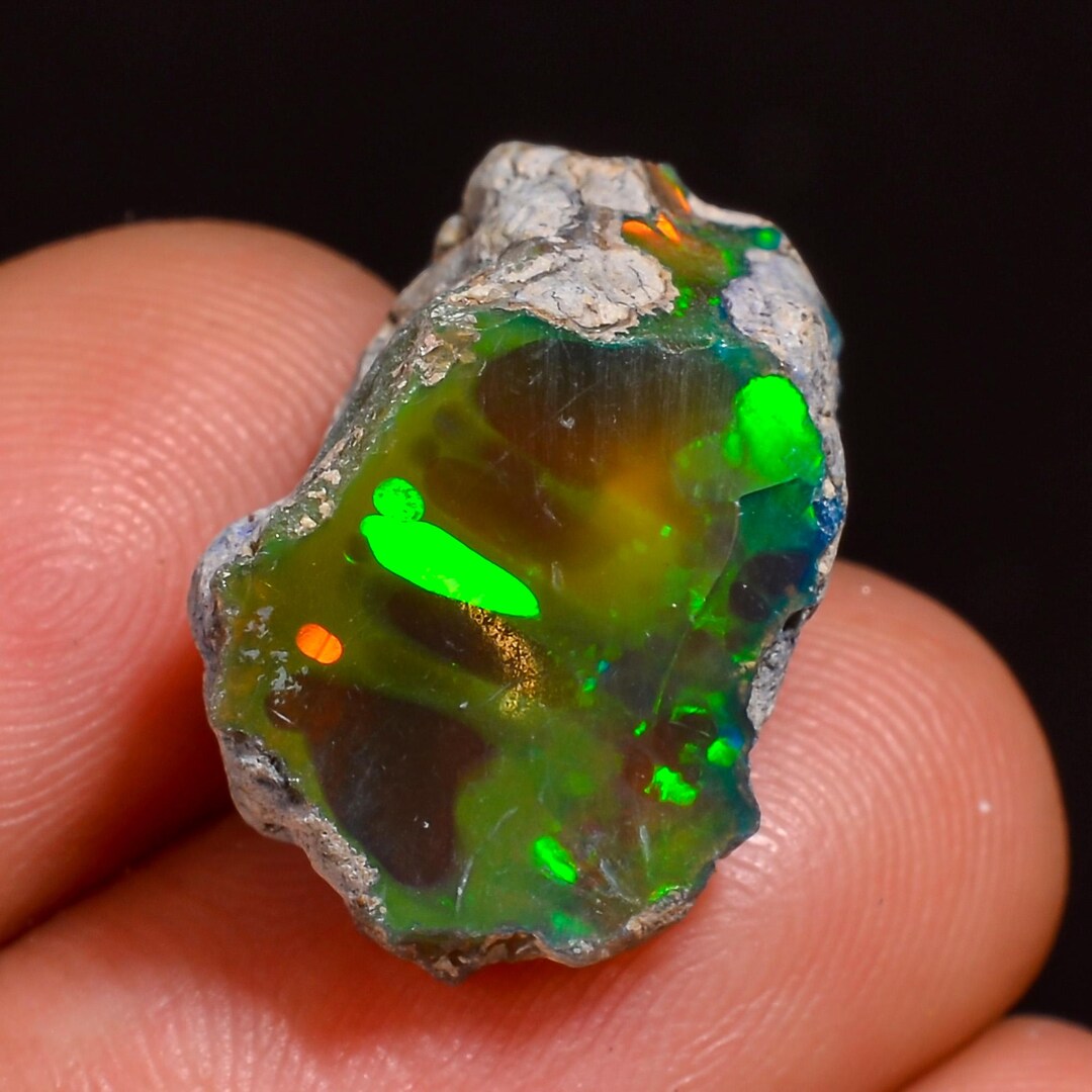 Opal,black Opal Rough,dry Black Opal,flashy Black Opal,ethiopian Black ...
