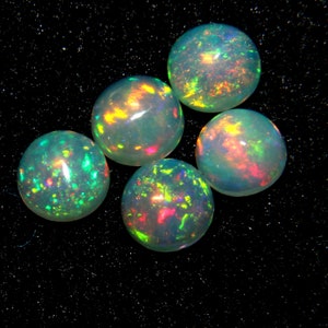 5x5 Mm Opal Round Lot-natural Opal Round Lot-round Opal Cabochon ...