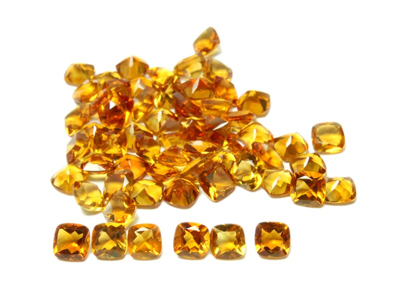 5x5mm Natural Yellow Citrine Stone Citrine Gemstone - Etsy