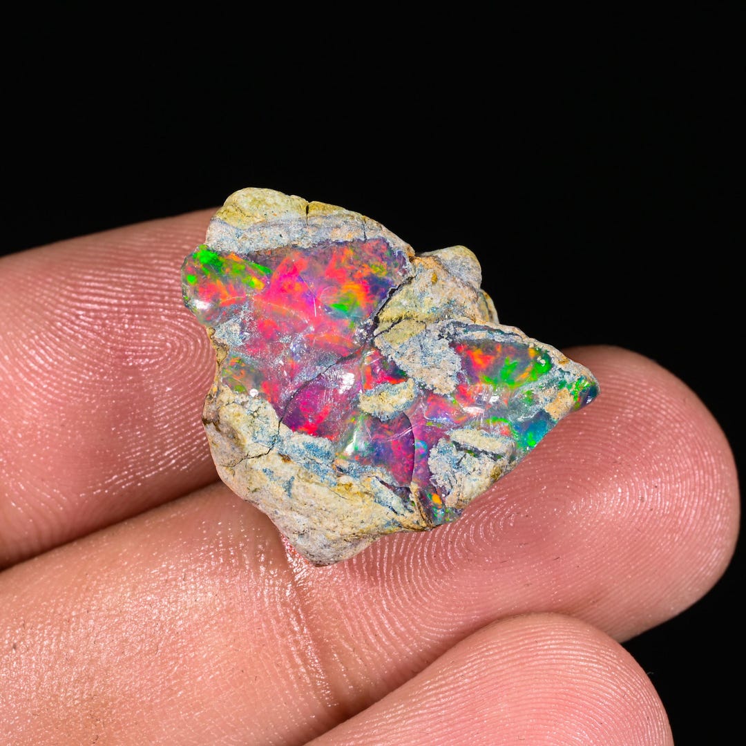 Opal Dry Rough, Ethiopian Black Opal Rough, Raw Black Opal, Black Opal ...