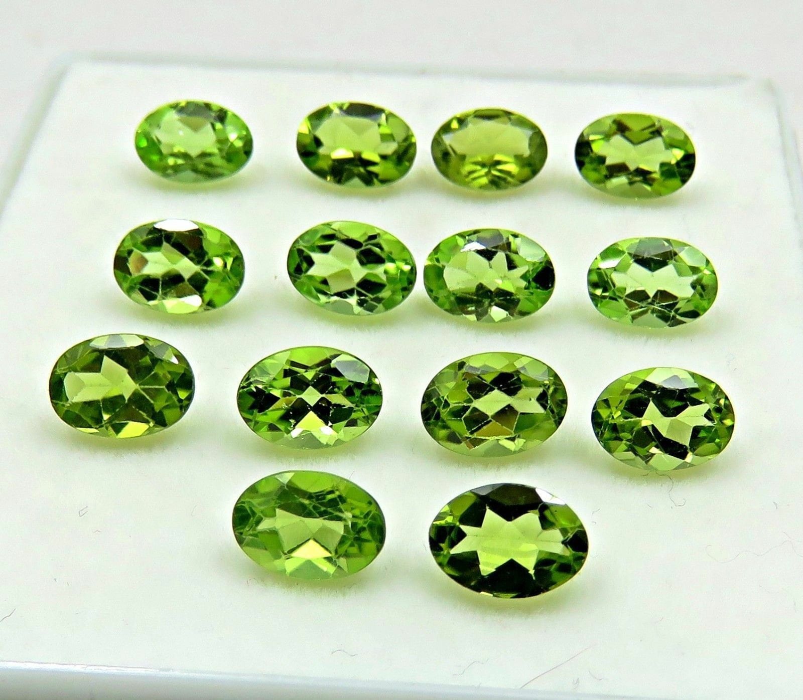 3x5 mm Natural Peridot Faceted Oval Gemstone Lot-Loose Peridot | Etsy
