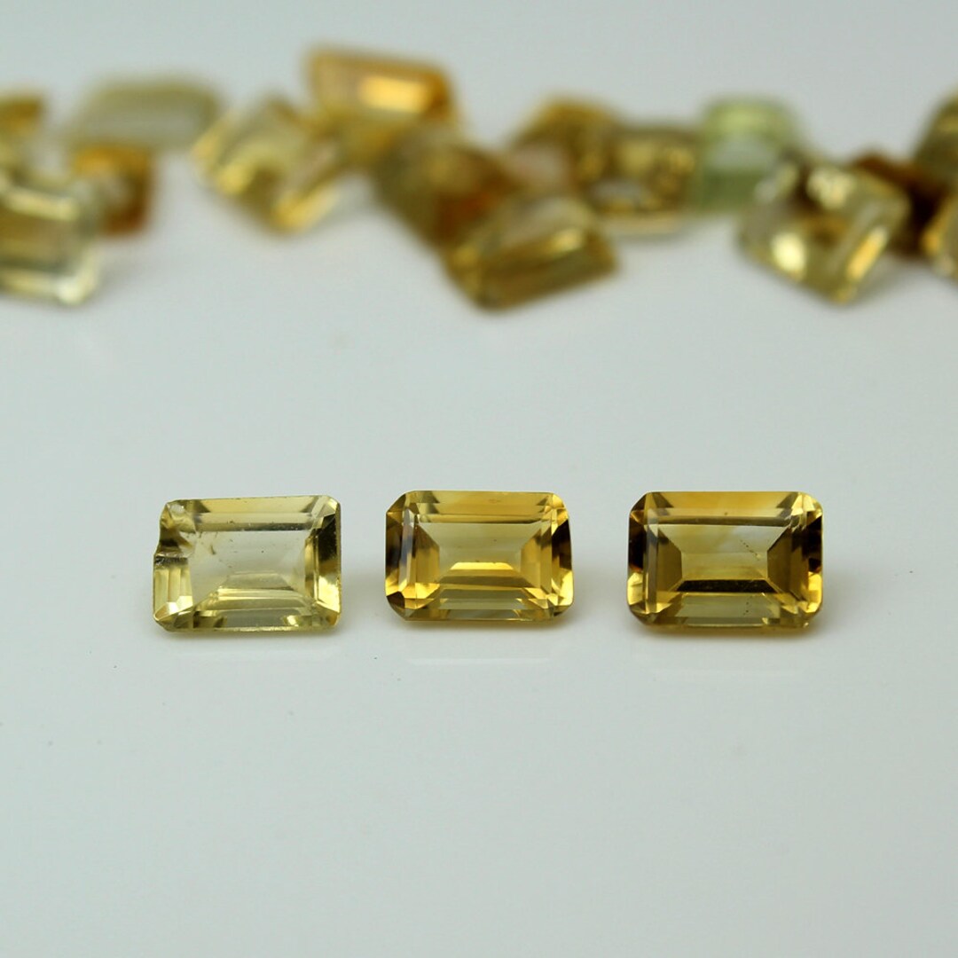 7x9mm, Natural Yellow Citrine Stone Citrine Gemstone Citrine Octagon ...