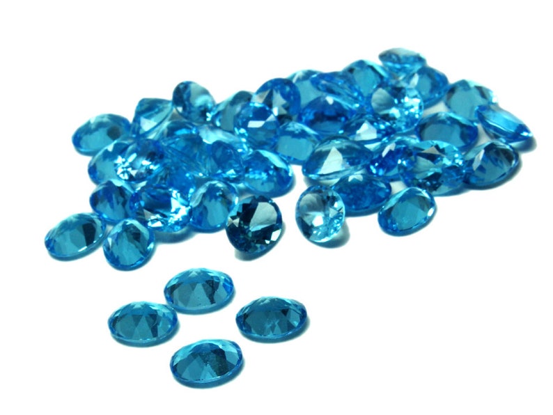 7x5mm Natural Blue Topaz Swiss Blue Topaz Blue Topaz - Etsy