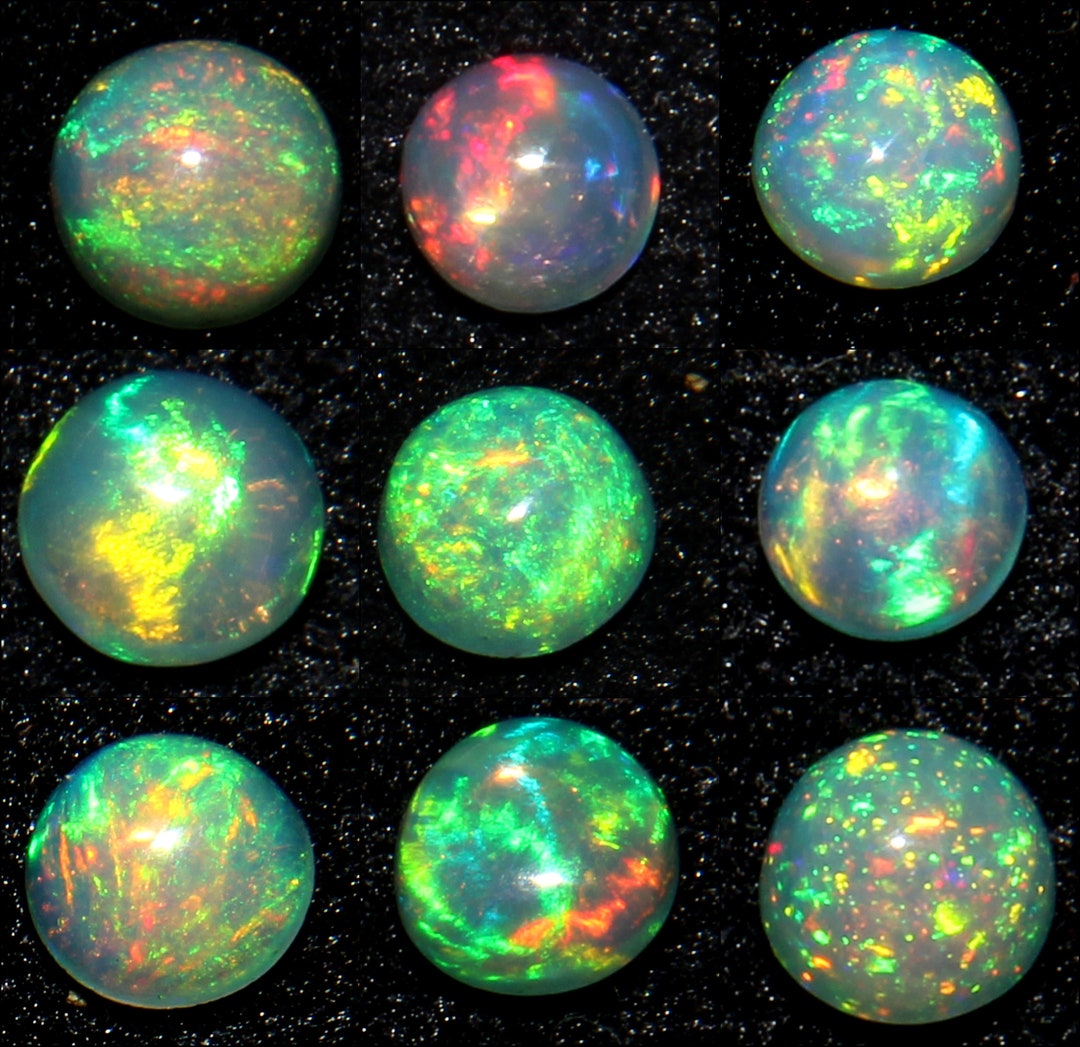 3 Mm to 8 Mm Opal Round-natural Opal Round Lot-round Opal Cabochon ...