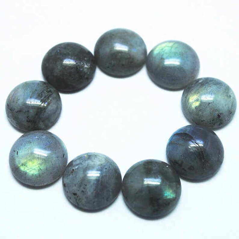 4x4 Mm Natural Labradorite Round Cabochon Loose Stone-blue - Etsy