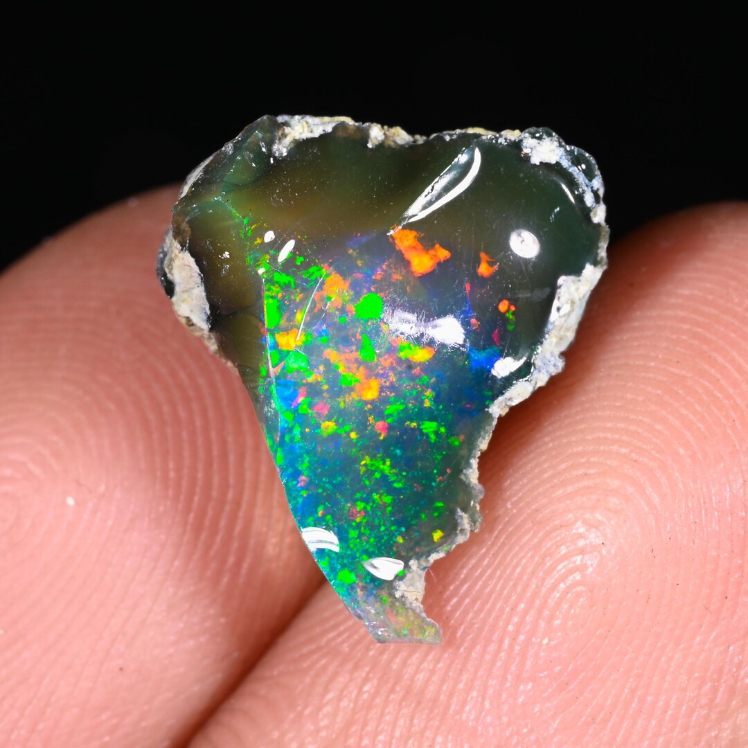 Opal Dry Rough, Ethiopian Black Opal Rough, Raw Black Opal, Black Opal ...