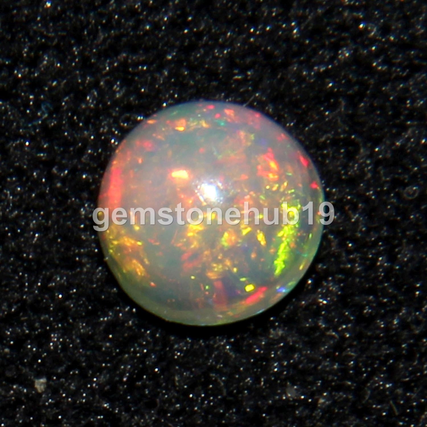 Genuine Opal-calibrated Gemstone-opal Cabochon-welo Fire Opal-natural ...