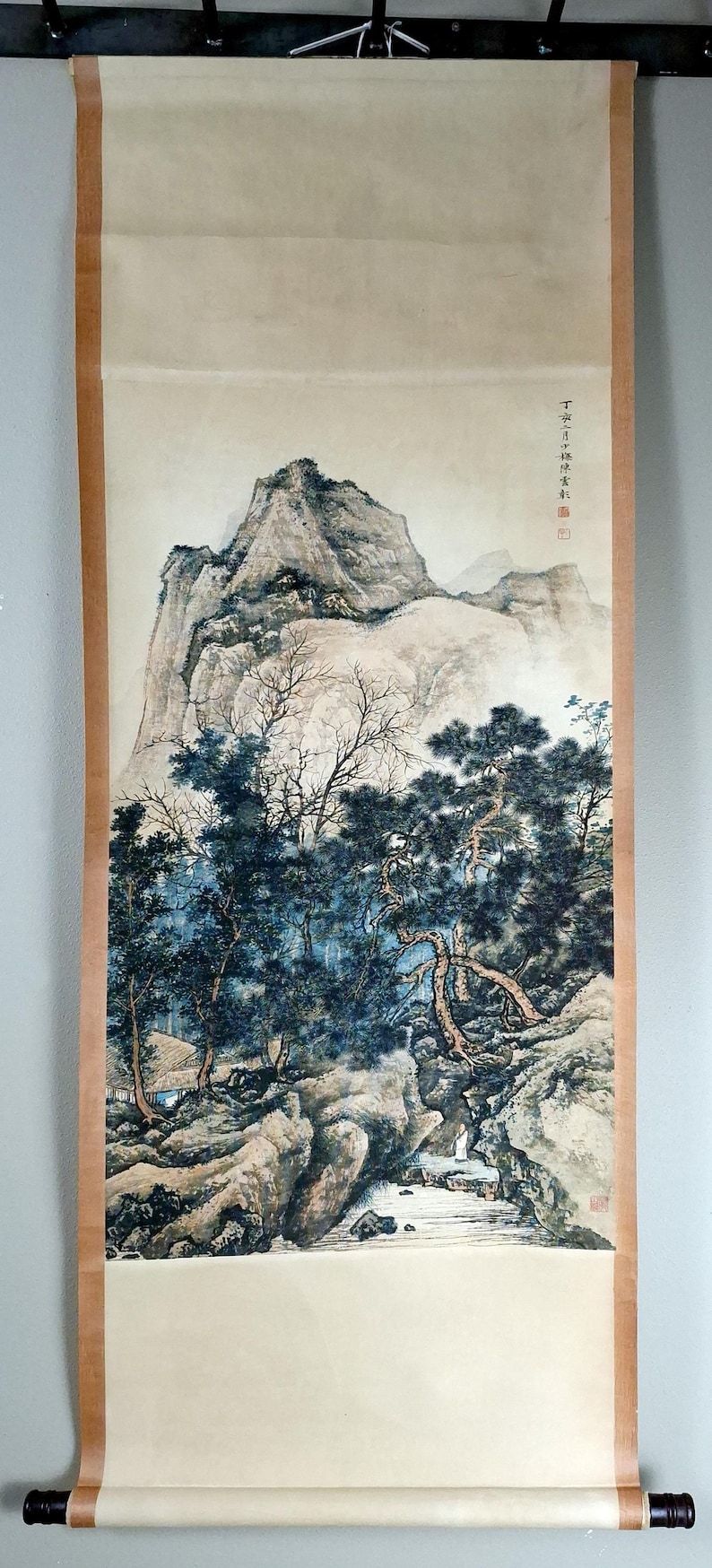 Chinese Landscape Scroll - Etsy