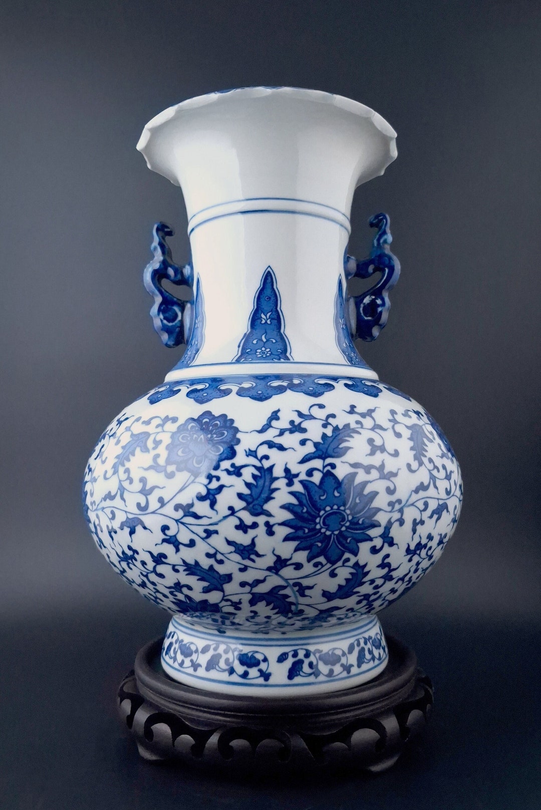 Chinese Porcelain Lotus Flower Haitangzun - Etsy