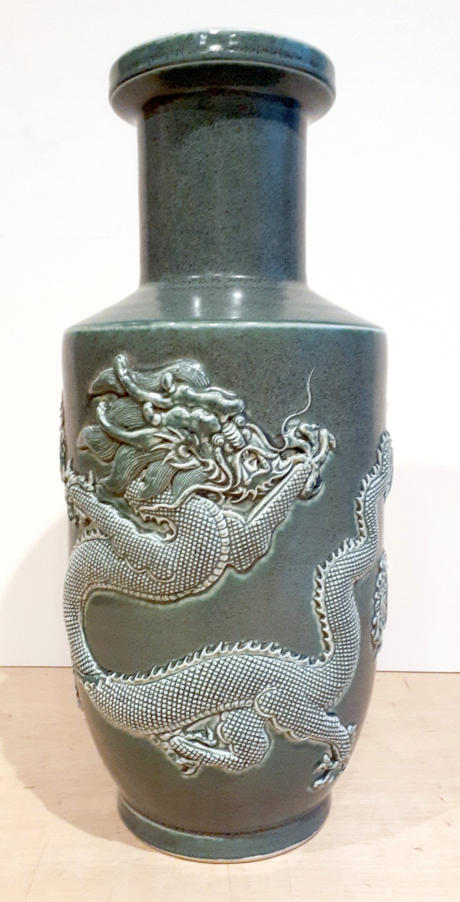 Jarrón de dragón bangchuiping esmaltado verde de porcelana china - Etsy ...