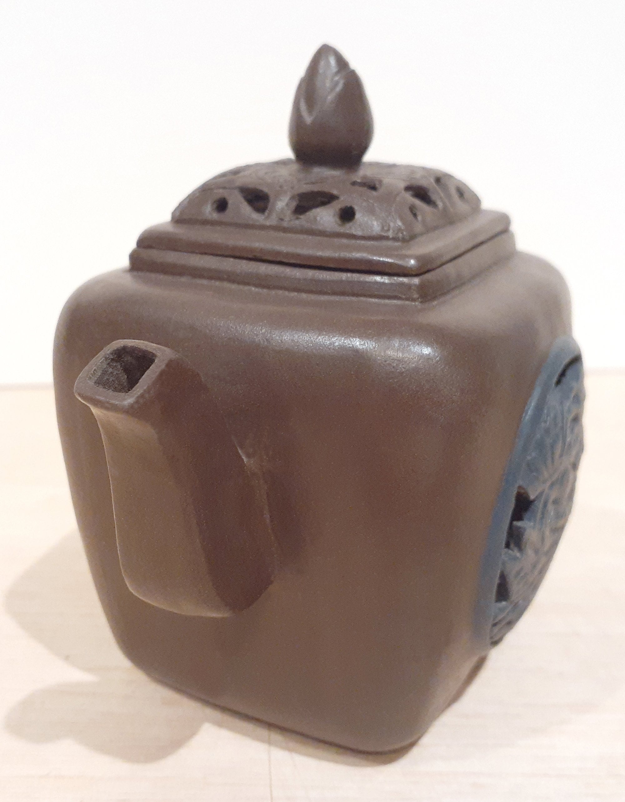Chinese Zisha Double Wall Teapot With Open Work Side Panels - Etsy