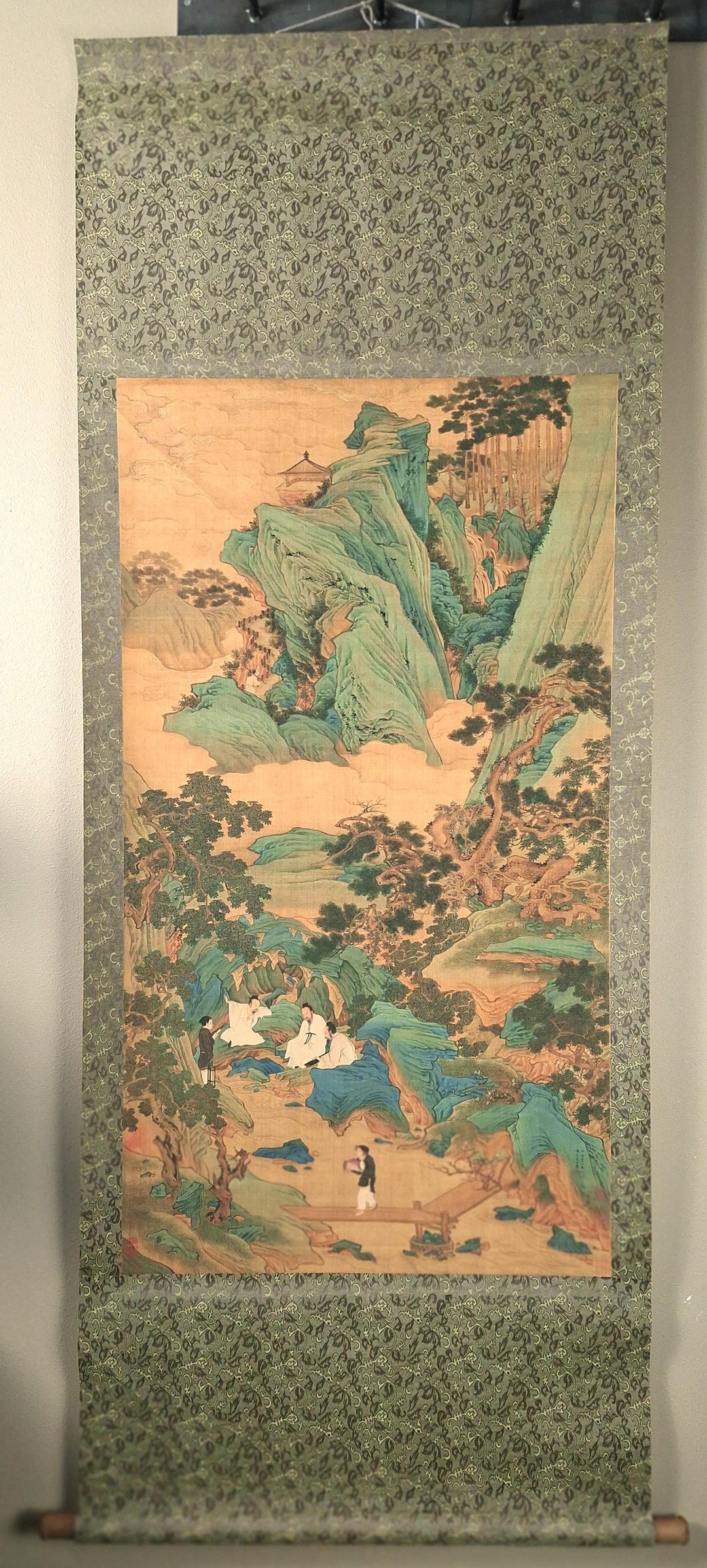 Chinese Landscape Scroll - Etsy