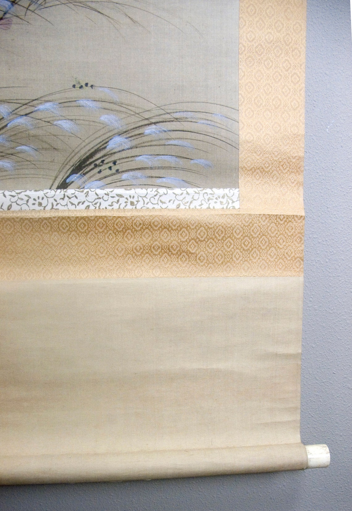 Japanese Scroll of a Mounted Samurai and Attendant - Etsy