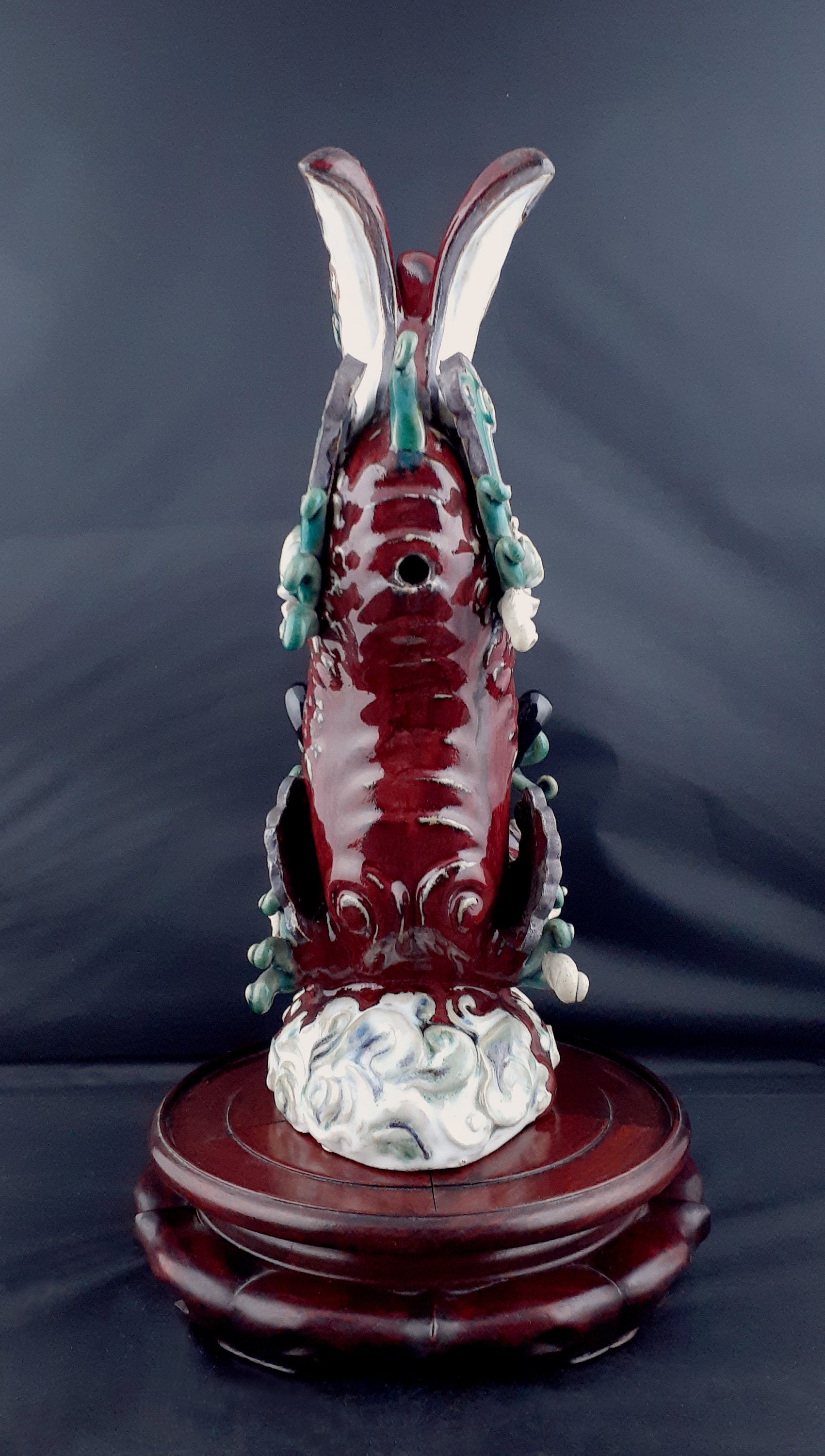 Chinese Shiwan Yao Ocean Carp Dragon Statue. - Etsy