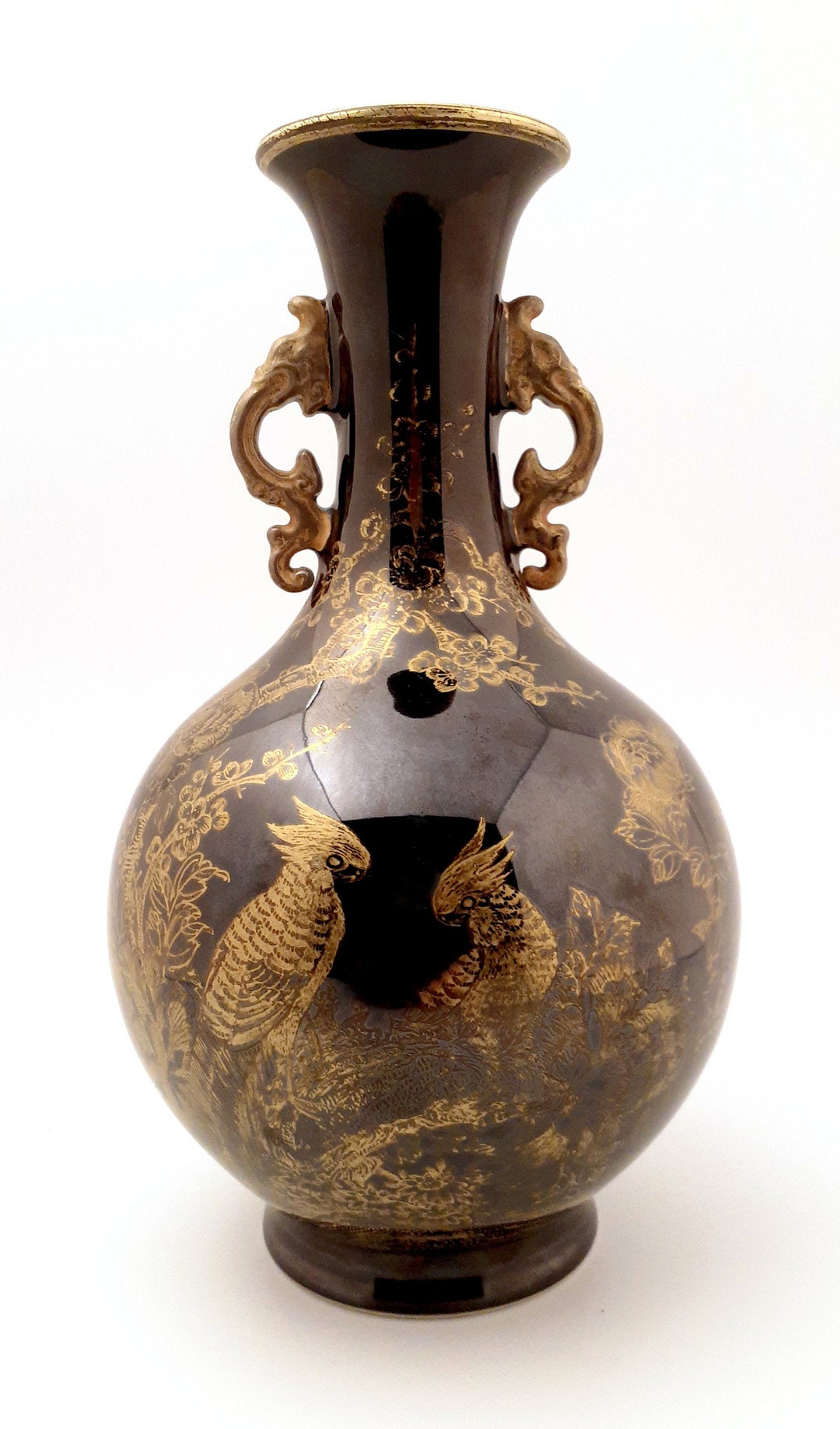 Chinese Porcelain Huaniao Yuhuchunping - Etsy