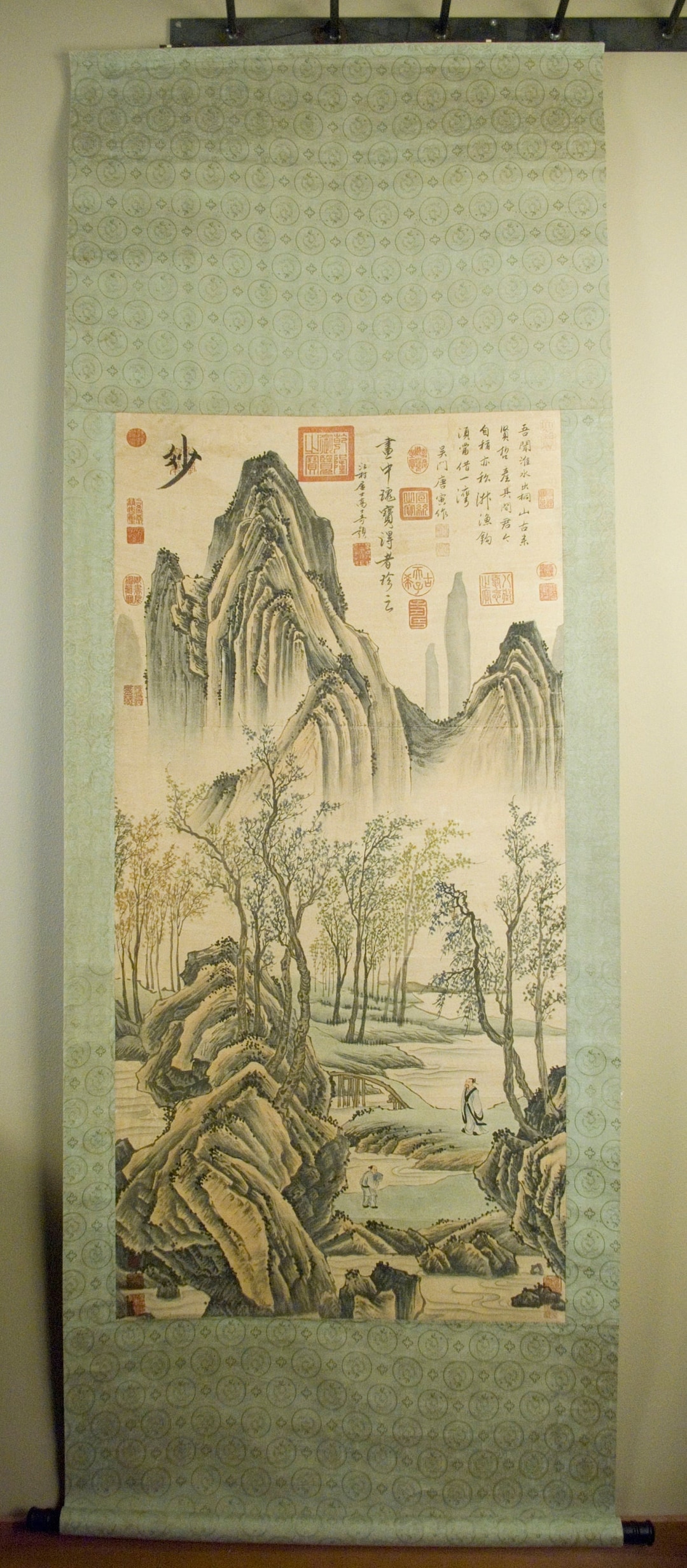 Chinese Landscape Scroll - Etsy