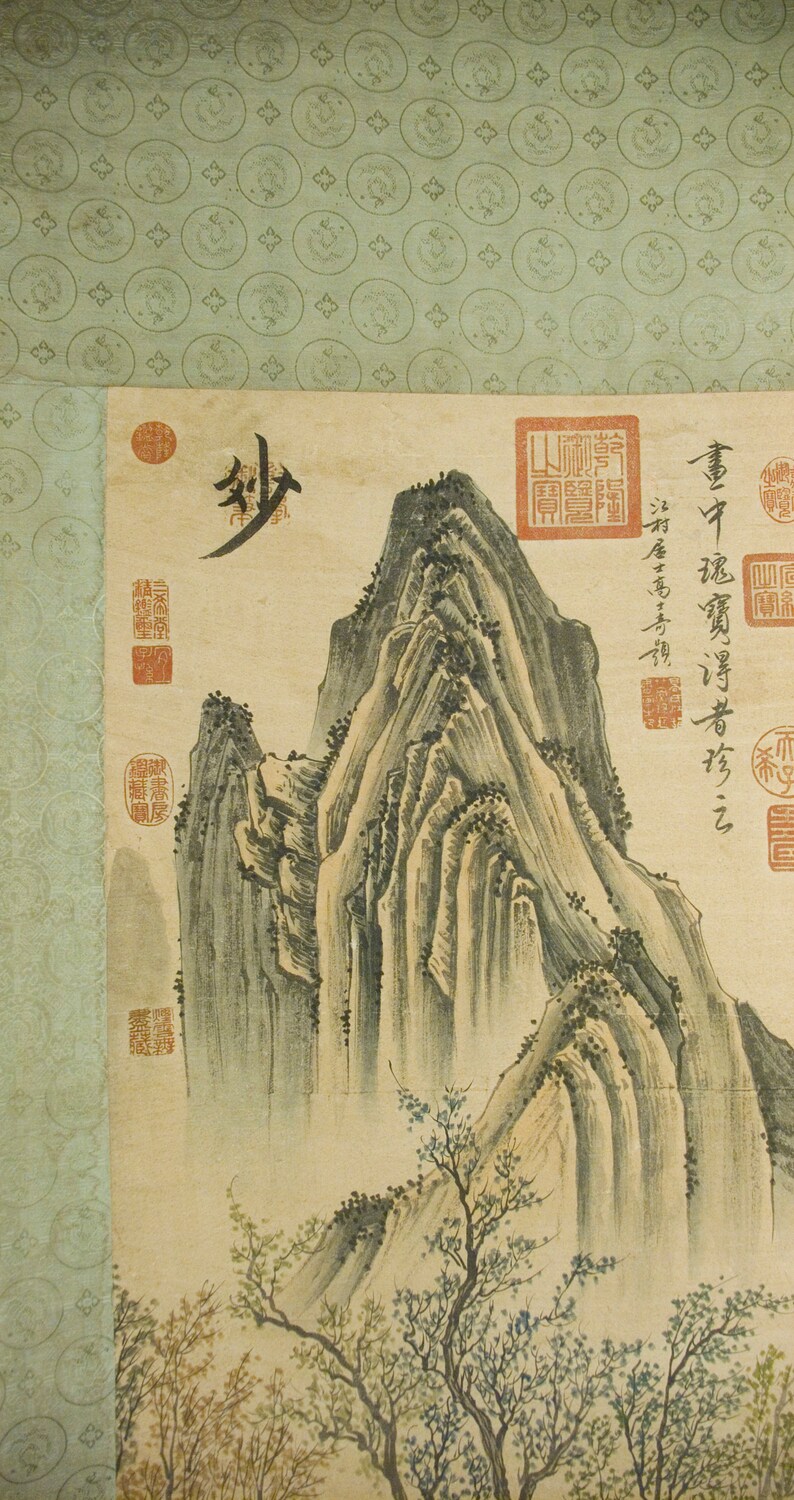 Chinese Landscape Scroll - Etsy