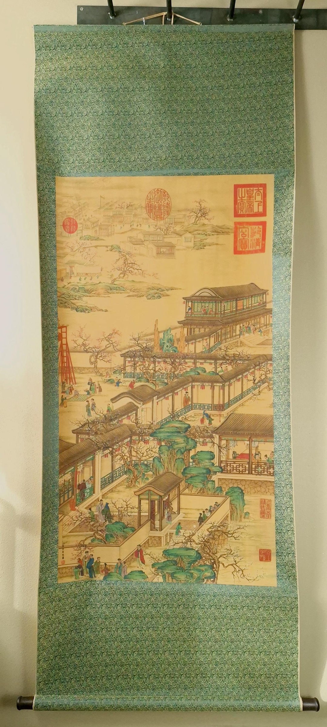 Chinese Landscape Scroll - Etsy