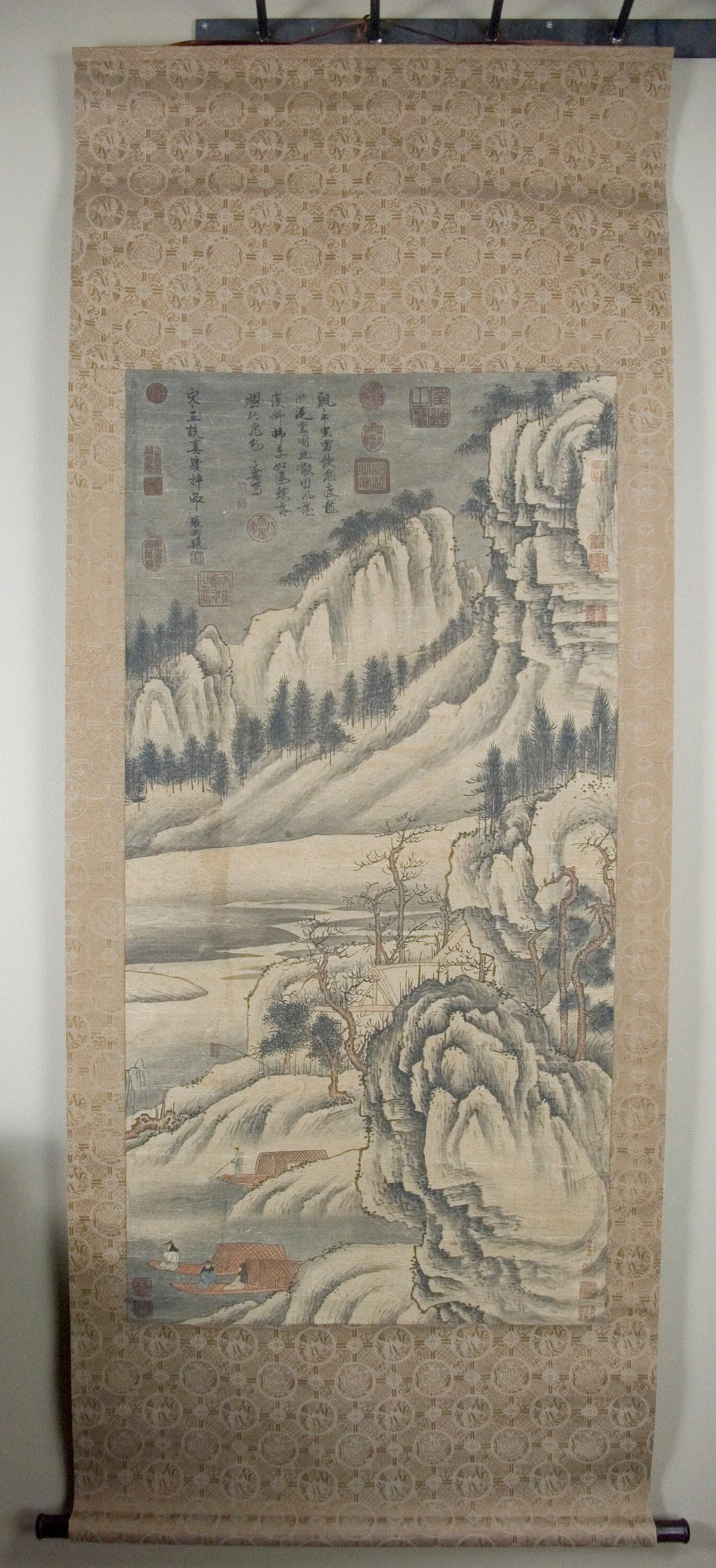 Chinese Landscape Scroll - Etsy
