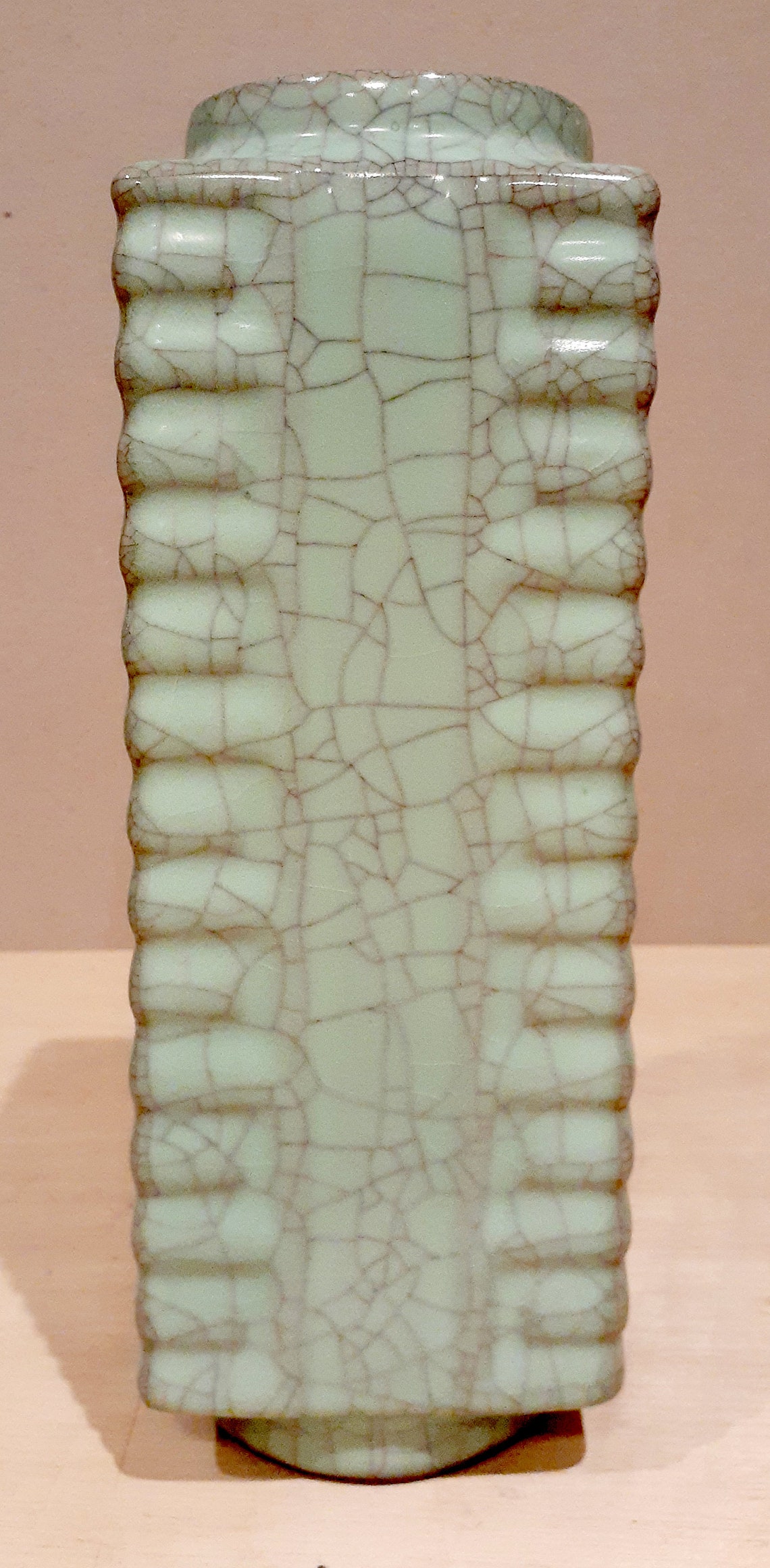 Chinese Porcelain Guan Yao Cong Vase - Etsy