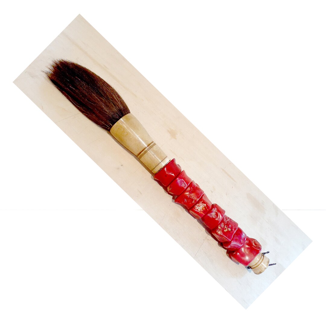 Chinese Coral Chunk Calligraphy Brush - Etsy