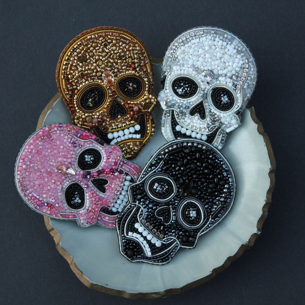 Skull Brooch - Etsy