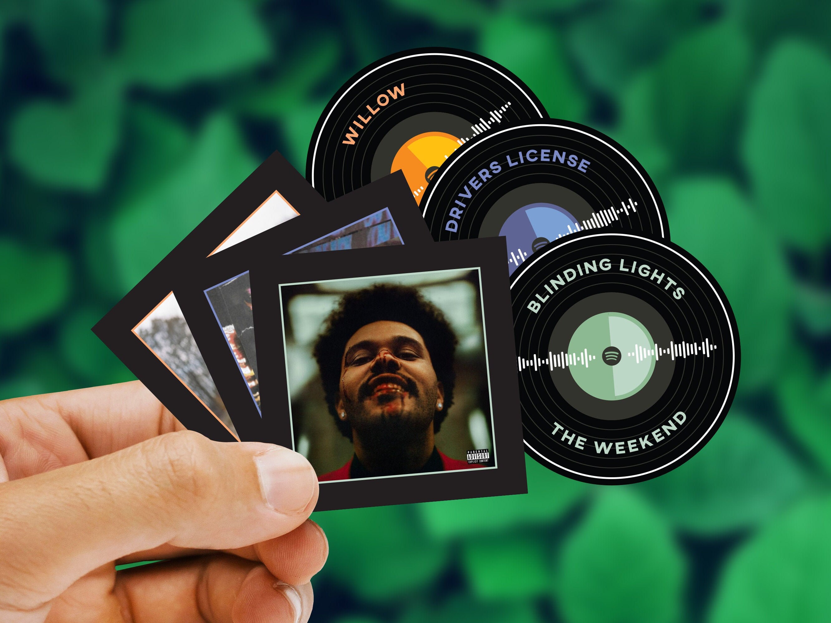 CUSTOMIZABLE SPOTIFY Vinyl Record With Scannable Code 3 pcs | Etsy