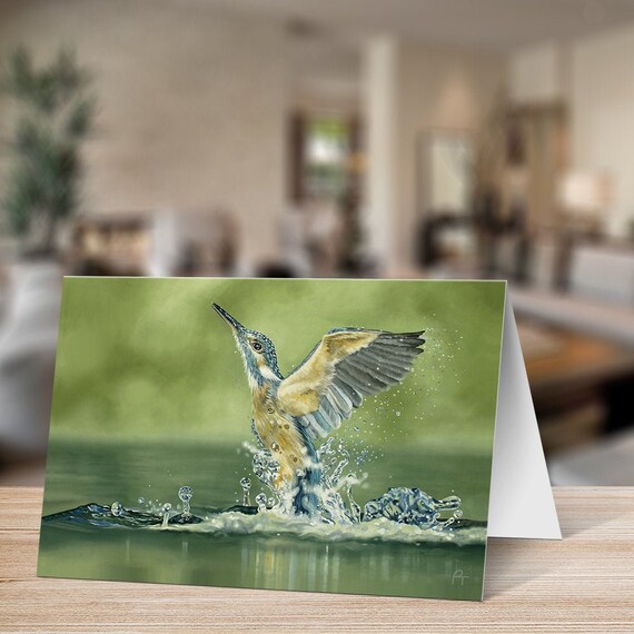 Making a Splash Greetings Card Print of Original Oil On | Etsy