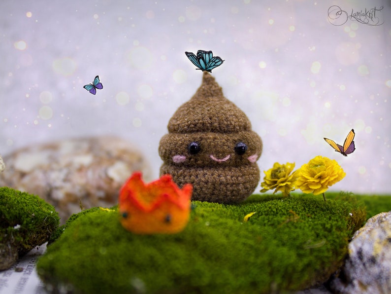 Poop Princess, Poo. Amigurumi Crochet Digital Pattern, PDF Poop Crochet ...