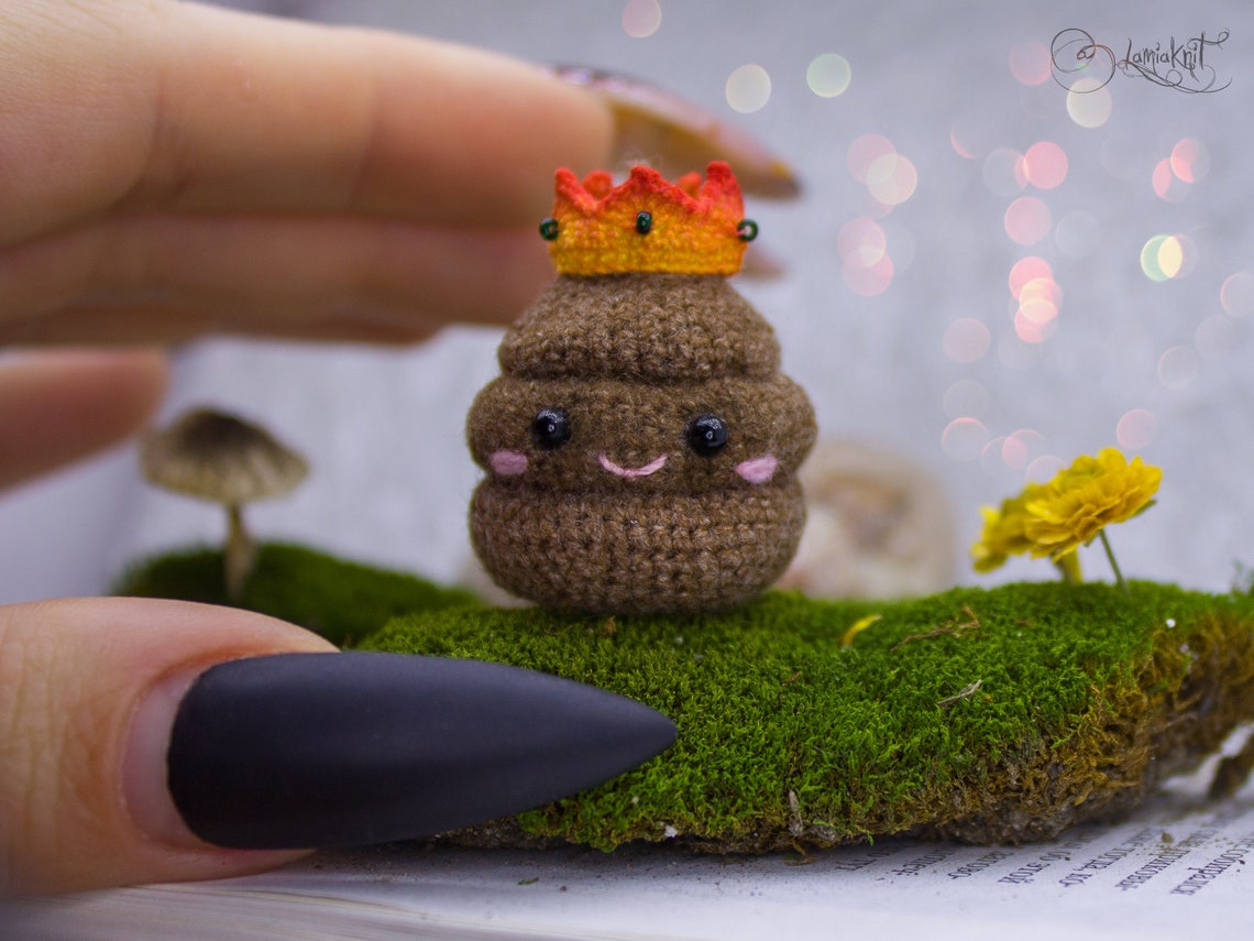 Mini Crochet Toy Diy, Amigurumi Poop Crochet PDF Pattern, Kawaii ...
