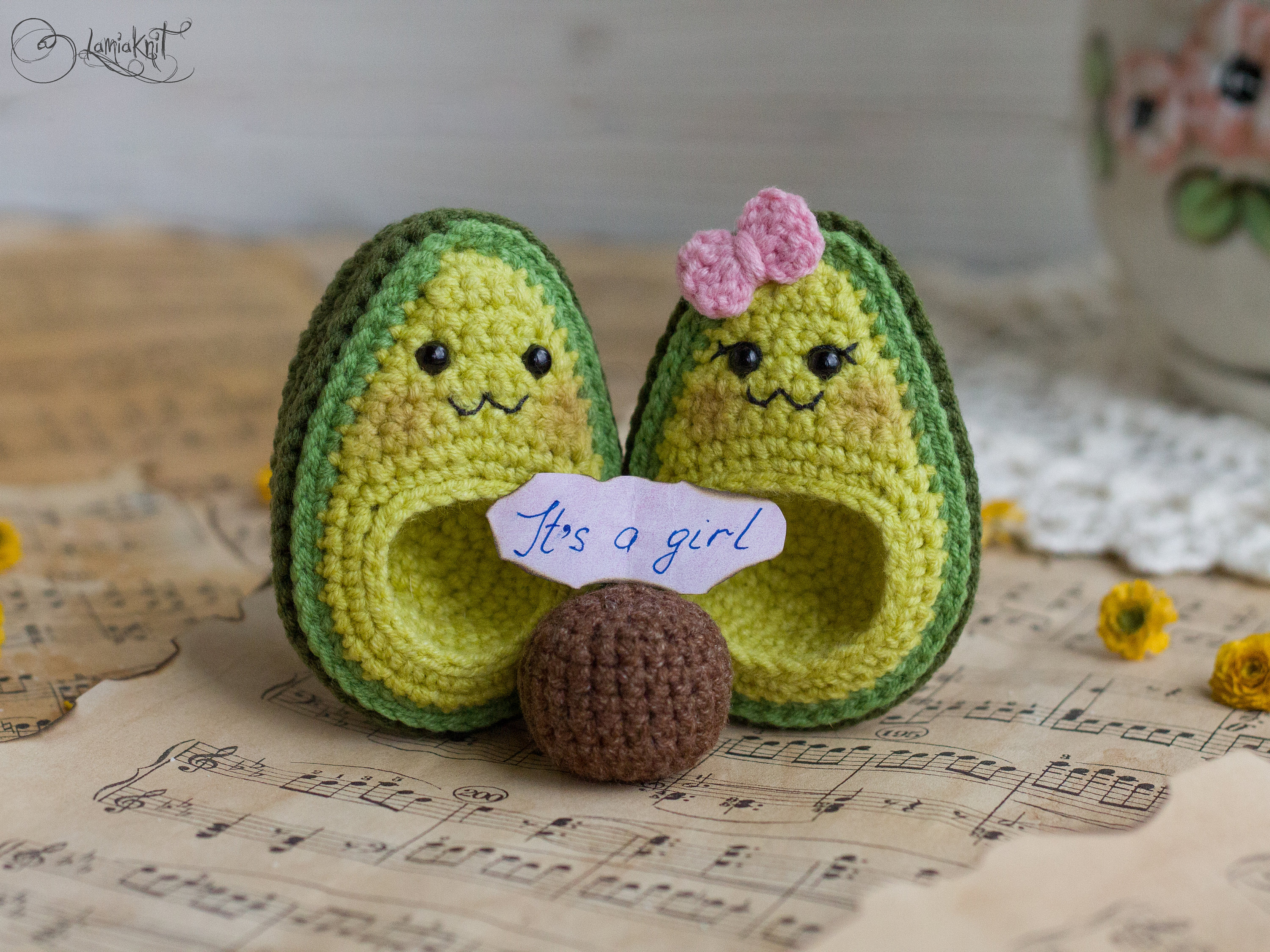Avocado Crochet Pattern I Am Pregnant Amigurumi Crochet PDF - Etsy