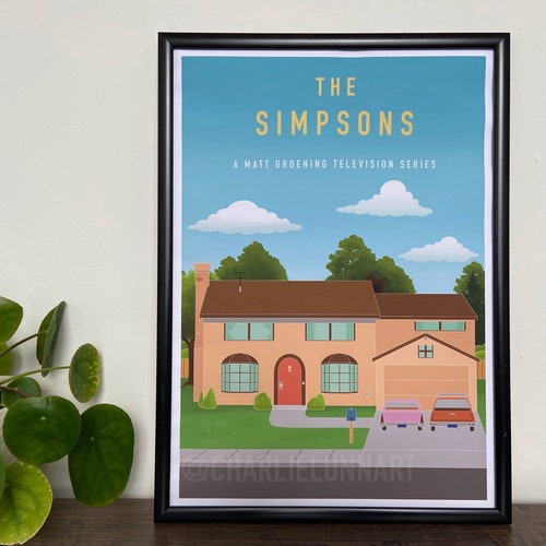 The Simpsons A4 Print Simpsons Living Room Boat Picture - Etsy UK