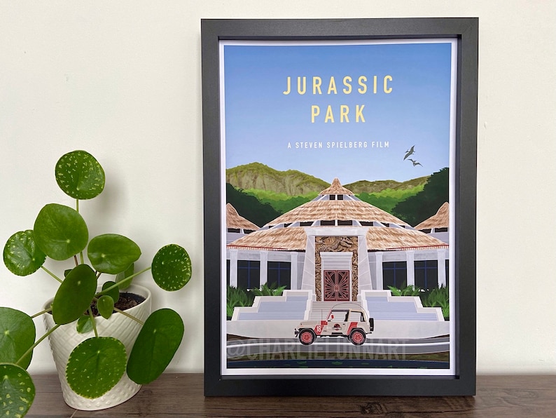 Jurassic Park Inspired Digital Art Print - Etsy