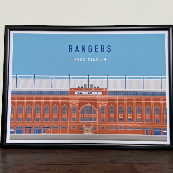 Ibrox Stadium Print - Etsy UK