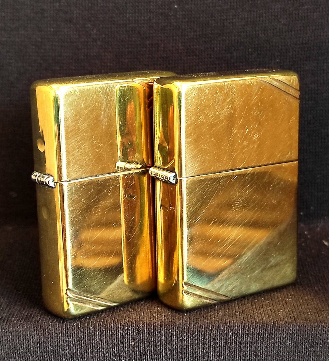 Vintage Zippo Lighters Brass Replica 1937. Good Condition 2003 - Etsy