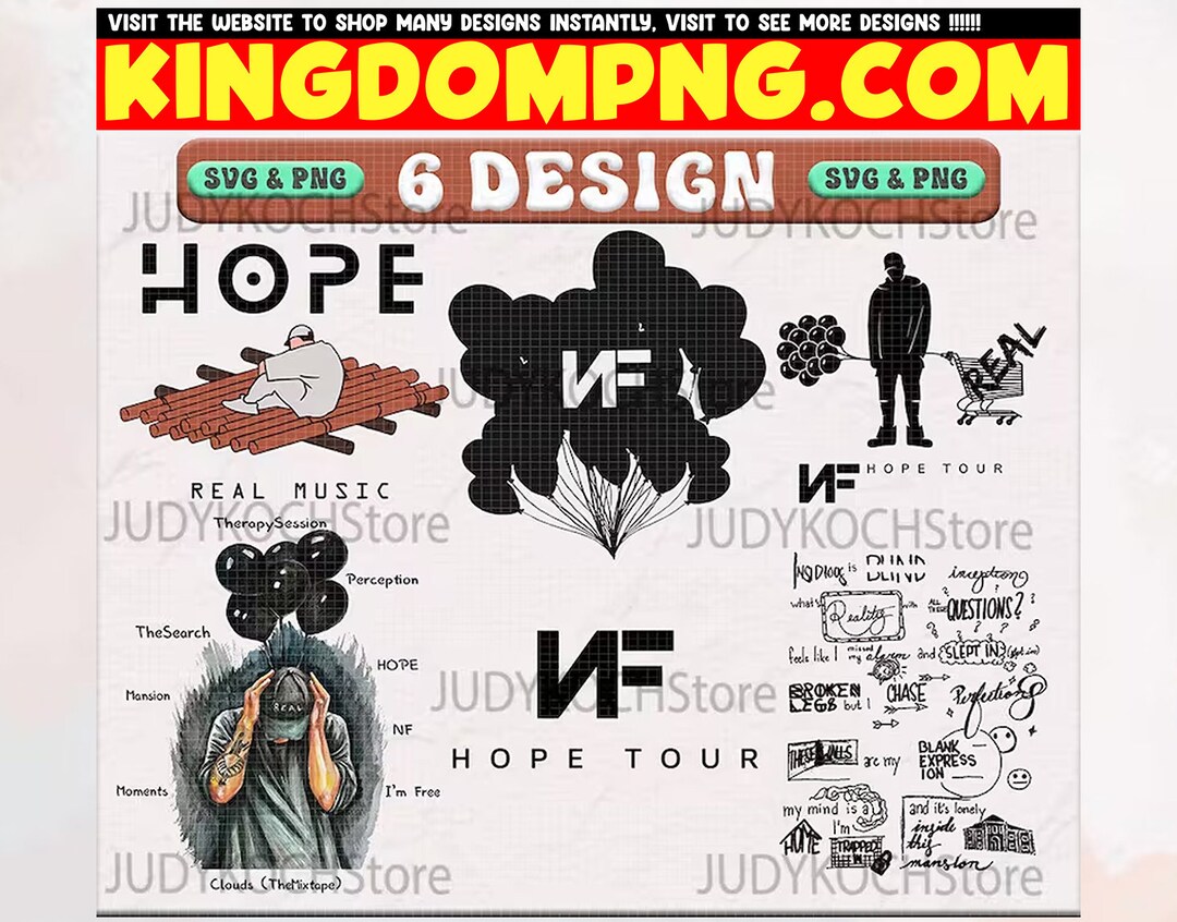 Rapper NF Png NF Hope Tour 2023 Png for Fan NF Tour Concert - Etsy